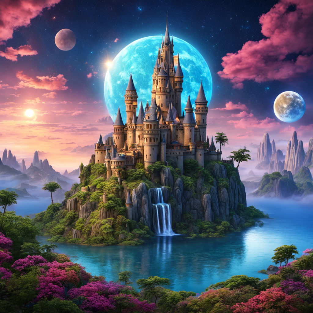 Castle in Paradise - Paint With Diamonds – All Diamond Painting