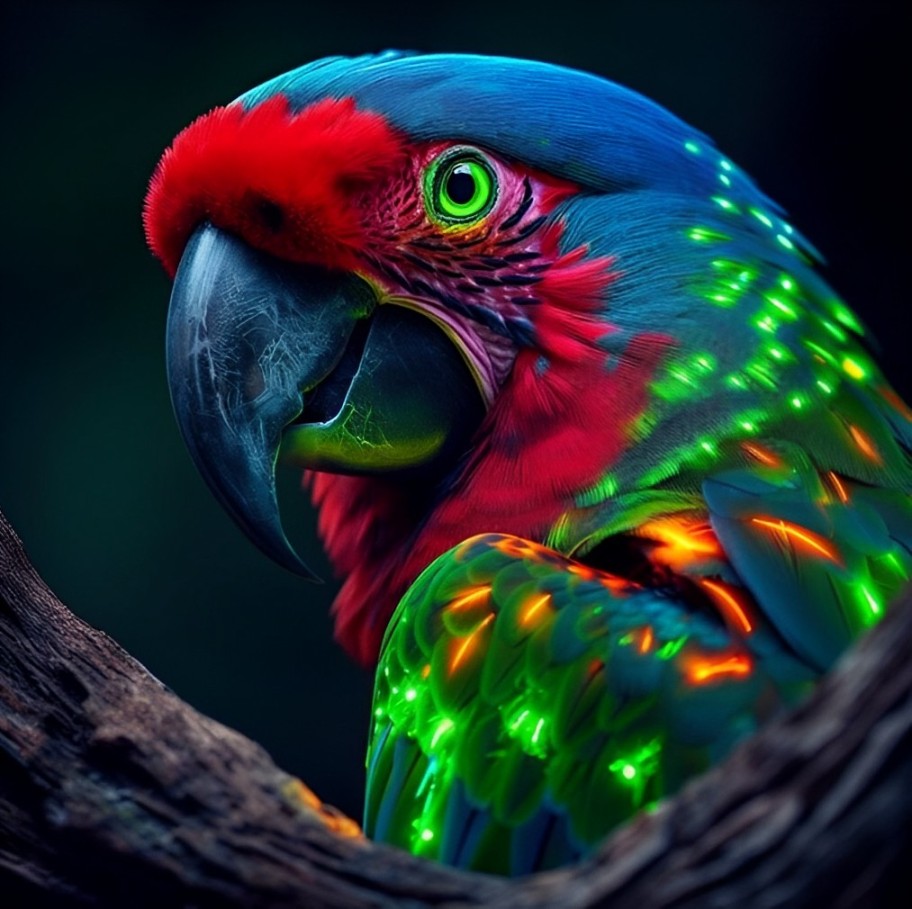 Close-up Portrait of a Gorgeous Parrot – All Diamond Painting