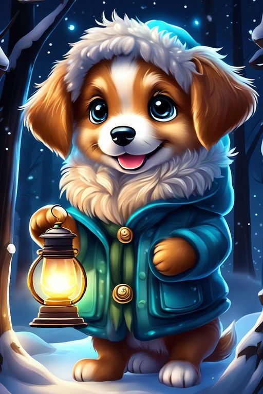 Dog_s Midnight Strol – All Diamond Painting