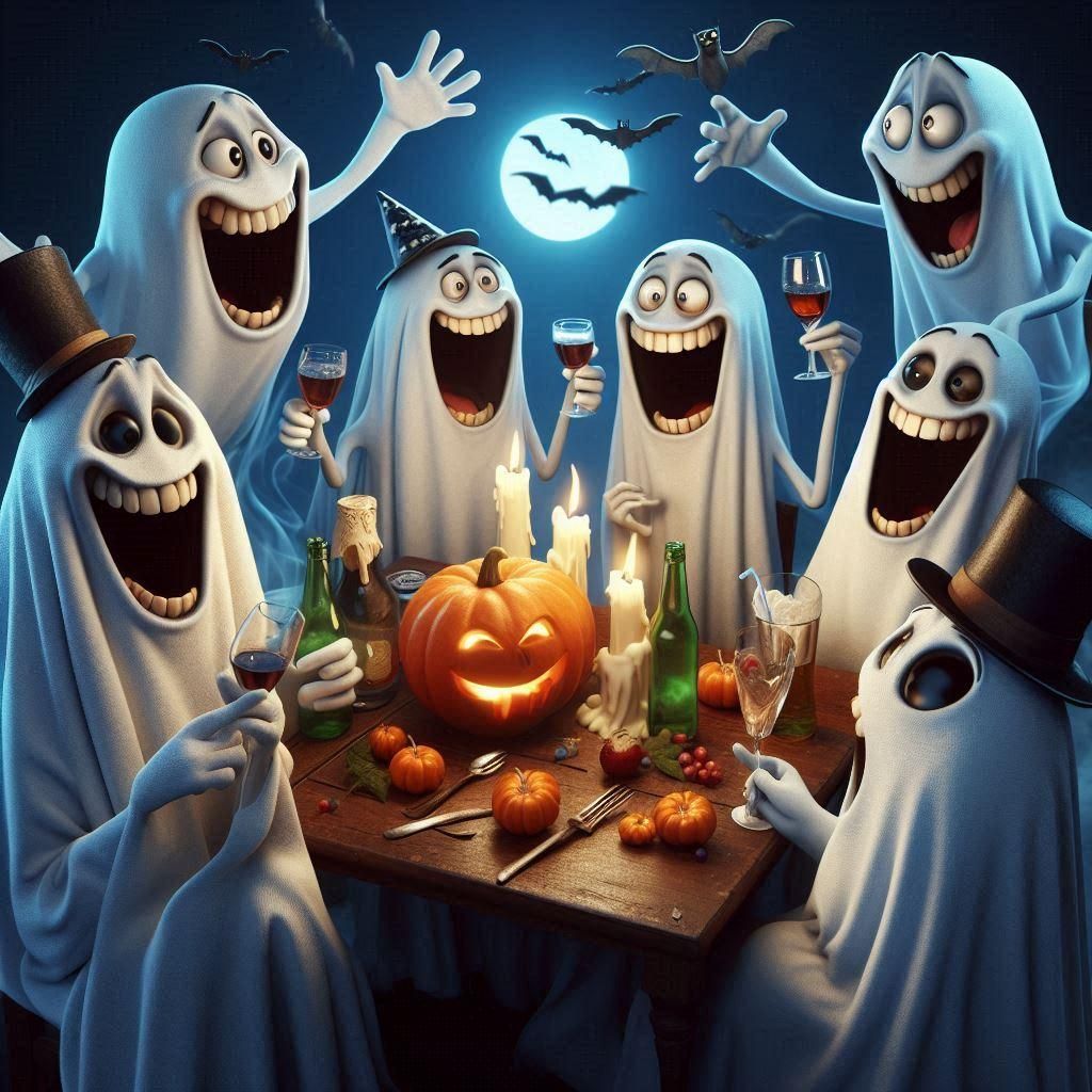 Funny Ghost Party - Paint By Diamond – All Diamond Painting