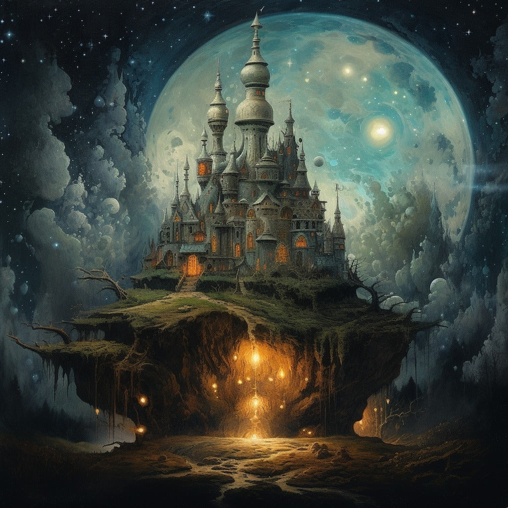 Moonlit Castle Among Stars – All Diamond Painting
