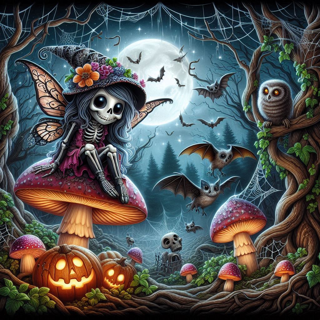 Skeleton Fairy - Paint By Diamonds – All Diamond Painting
